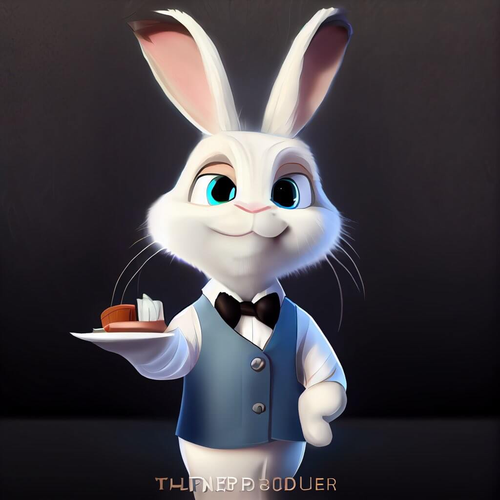 Midjourney My Best3: Rabbit butler: ウサギの執事 | TO BE CONTINUED